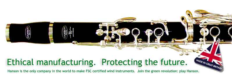 Hanson Clarinets – Sustainable manufacturing. | Hanson Music & Arts